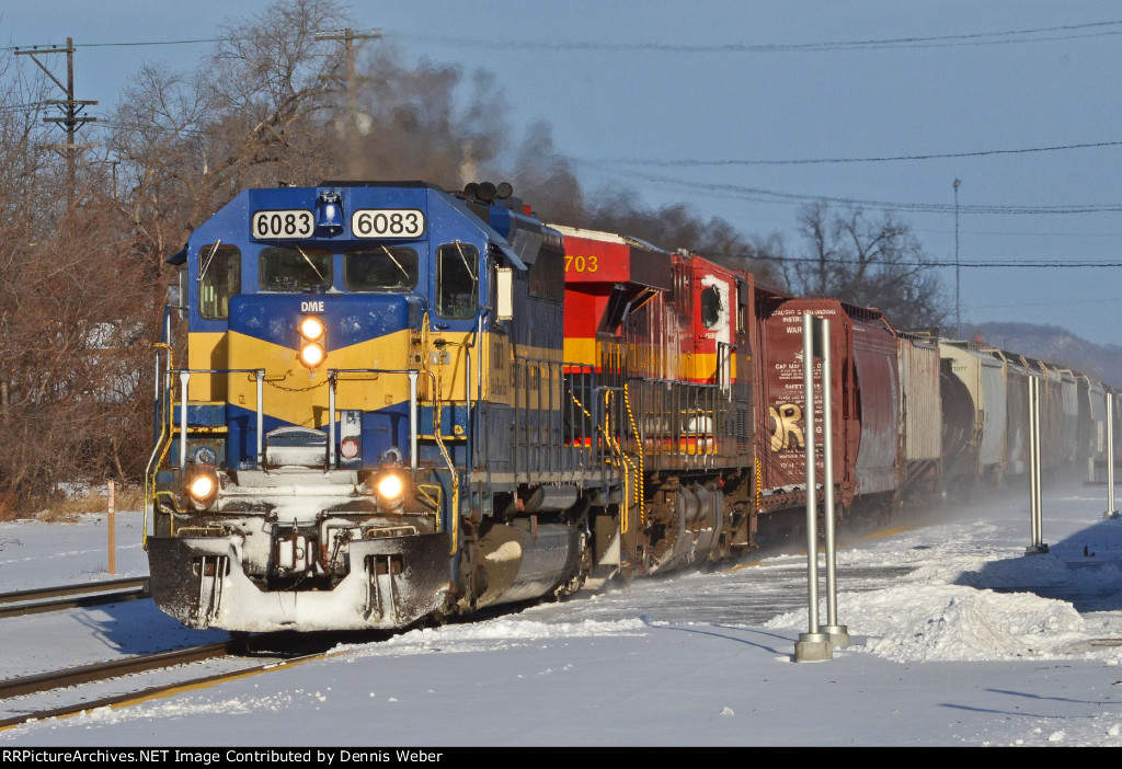 DM&E 6083, CP's Tomah Sub.